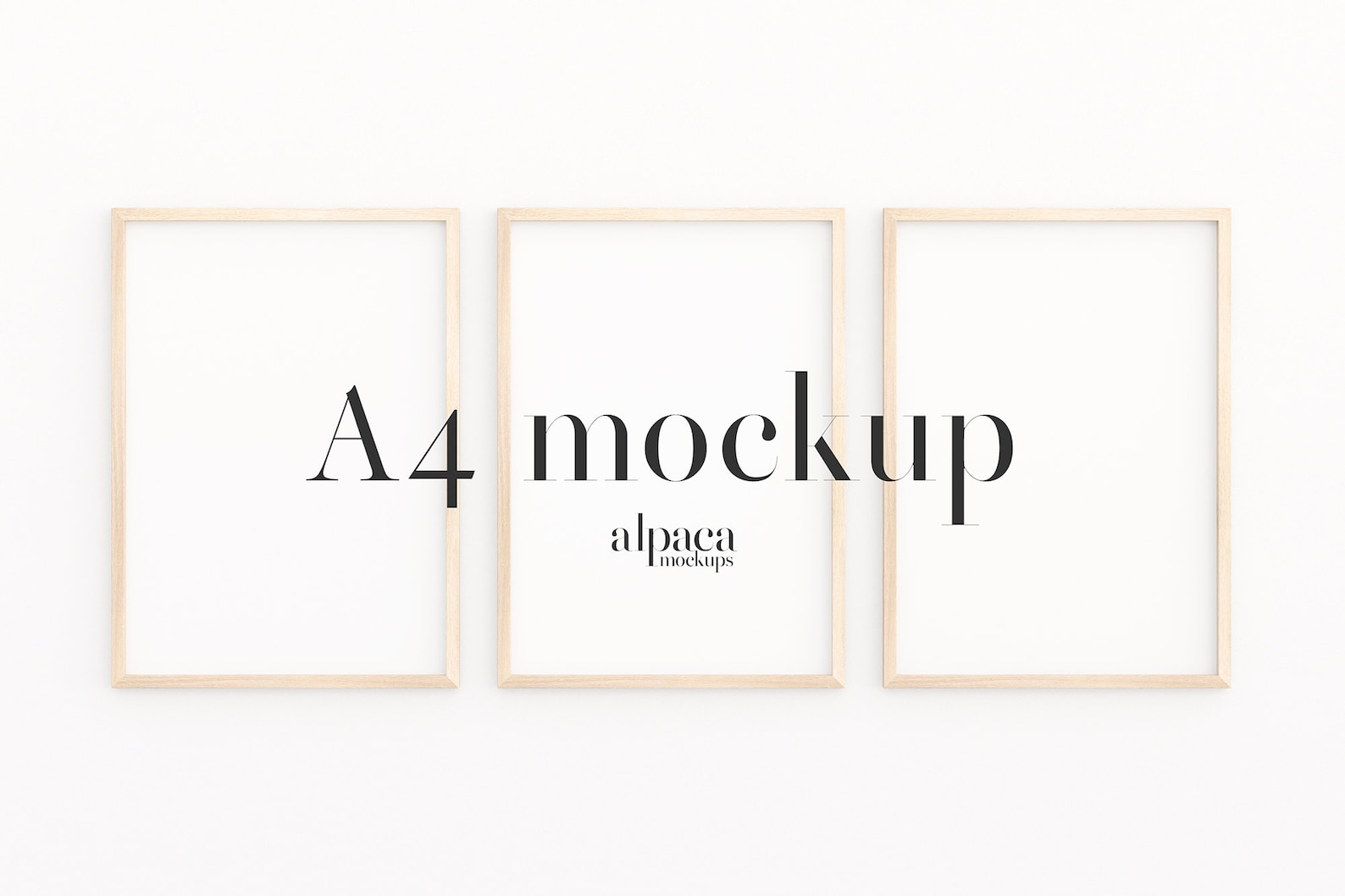 A1 A2 A3 A4 Frame Mockup Set of 3 Frames Mockupwooden Frame | Etsy