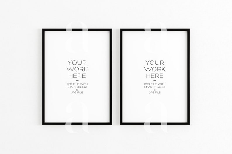 Frame Mockup Bundle, Black Frames Mockup, Mockup Bundle, Modern Mockup ...