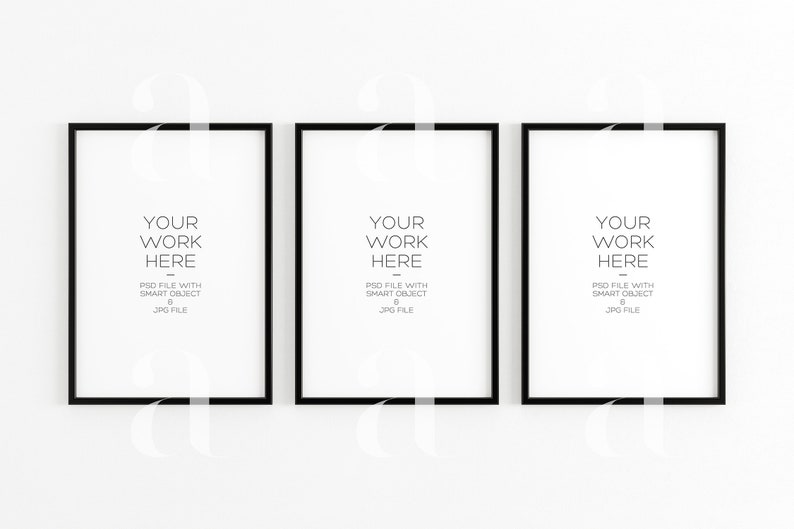 Frame Mockup Bundle, Black Frames Mockup, Mockup Bundle, Modern Mockup ...