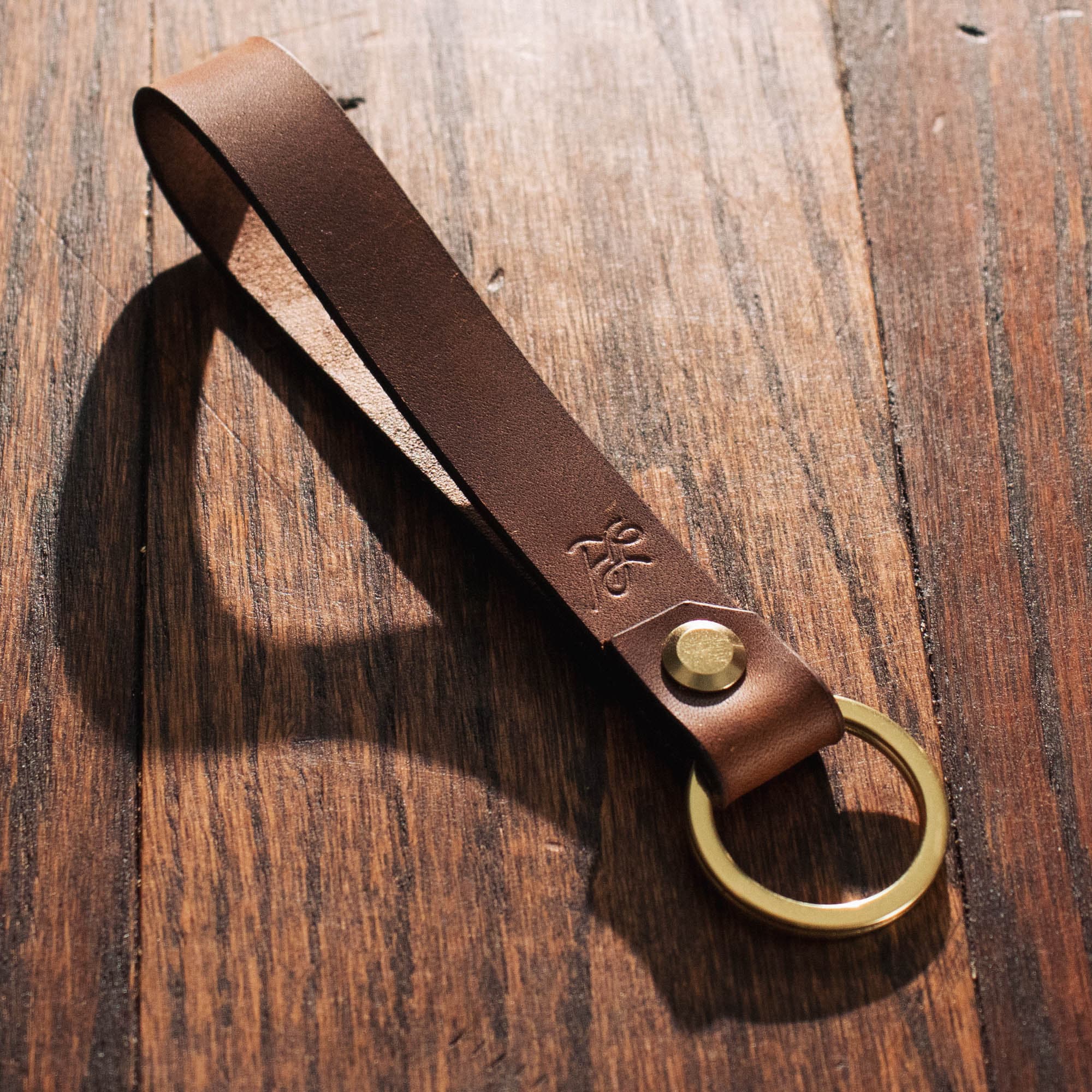 Leather Key Strap, Leather Keychain, Keyfob, Slim Keychain, Made in USA ...