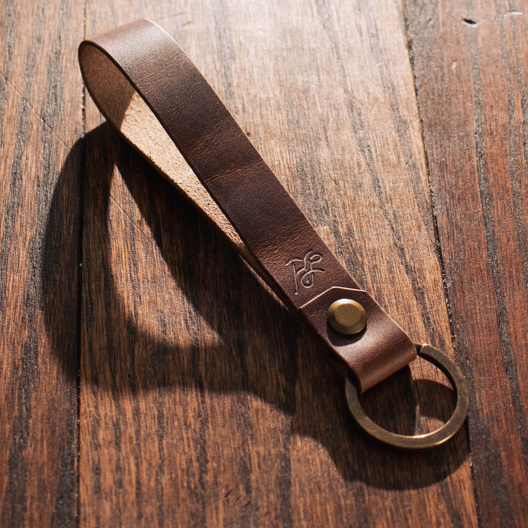 Leather Key Strap, Leather Keychain, Keyfob, Slim Keychain, Made in USA ...