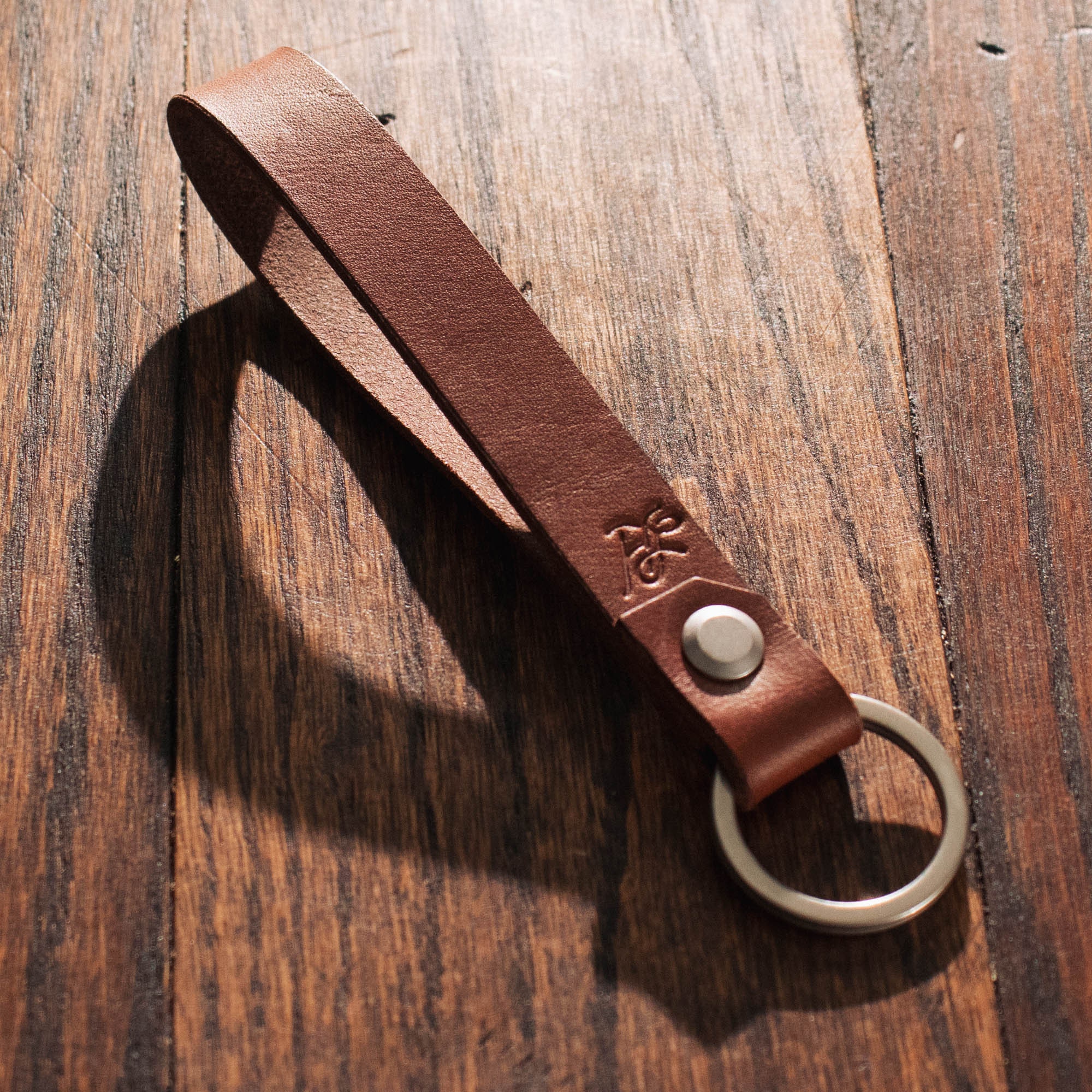 Leather Key Strap, Leather Keychain, Keyfob, Slim Keychain, Made in USA ...