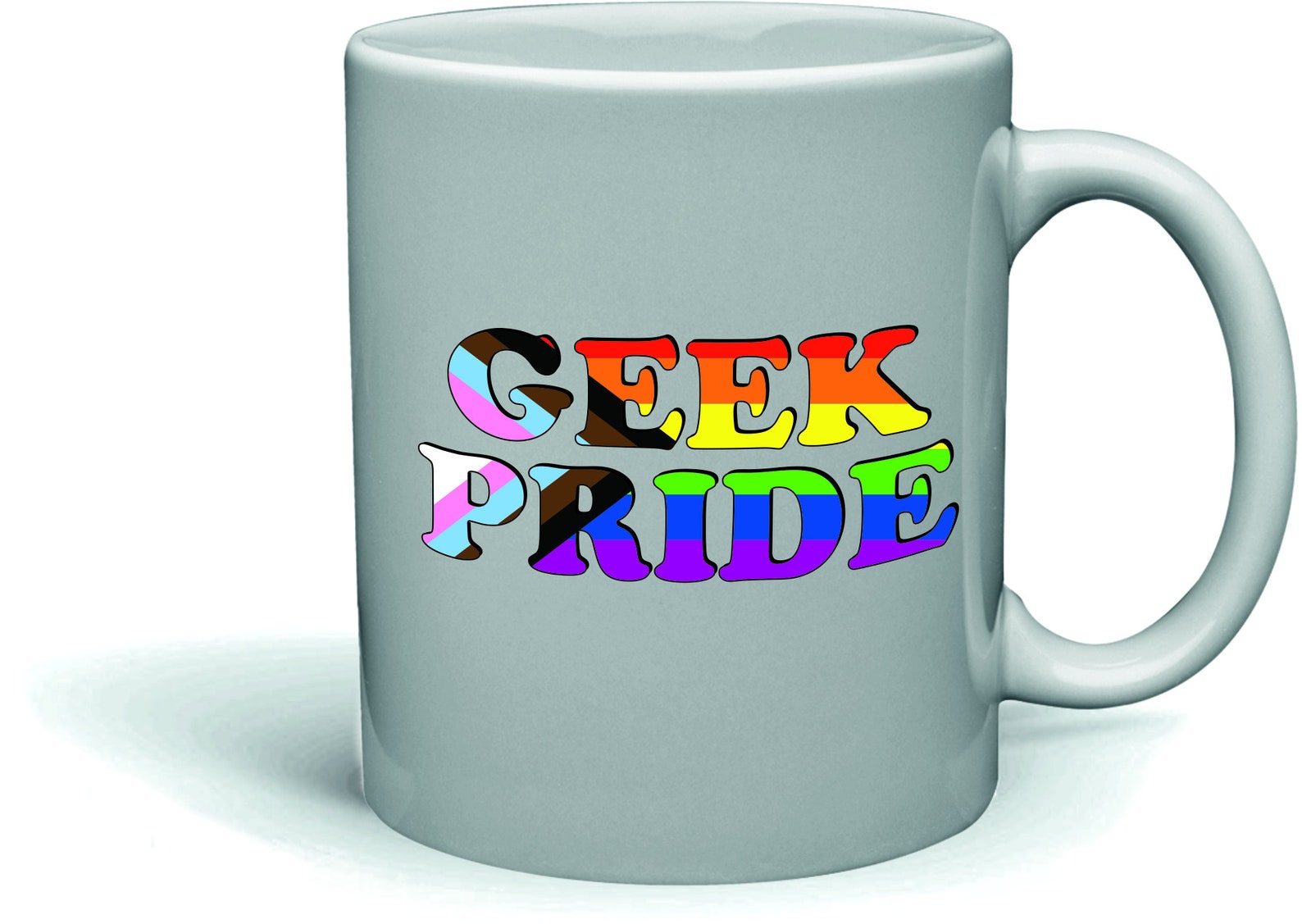 Geek & Proud / Geek Pride Progress Flag Mug - Etsy UK