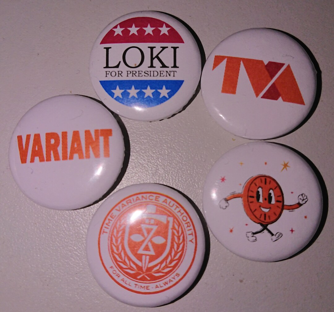 Set of 5 Loki Inspired Pin Badges by Pure Geek - Etsy UK