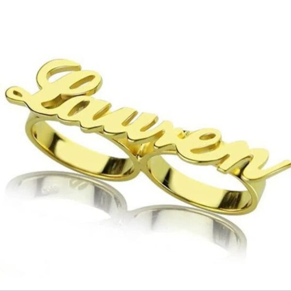 Two Finger Ring - Etsy