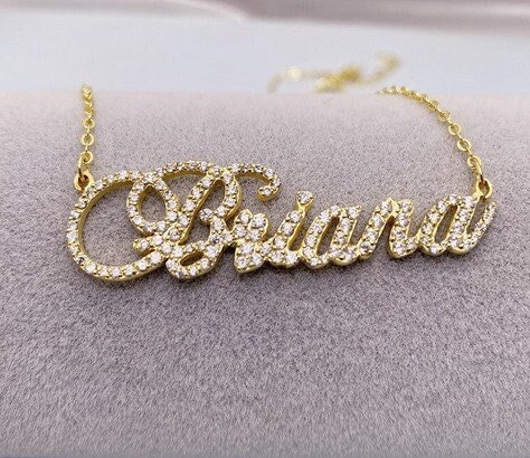 Customized Name Necklace Nameplate Necklace Gift for Her - Etsy