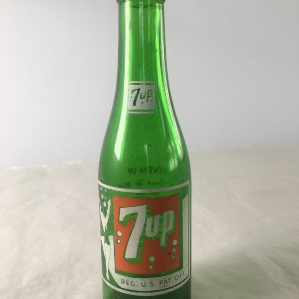 Green 7up Bottle - Etsy