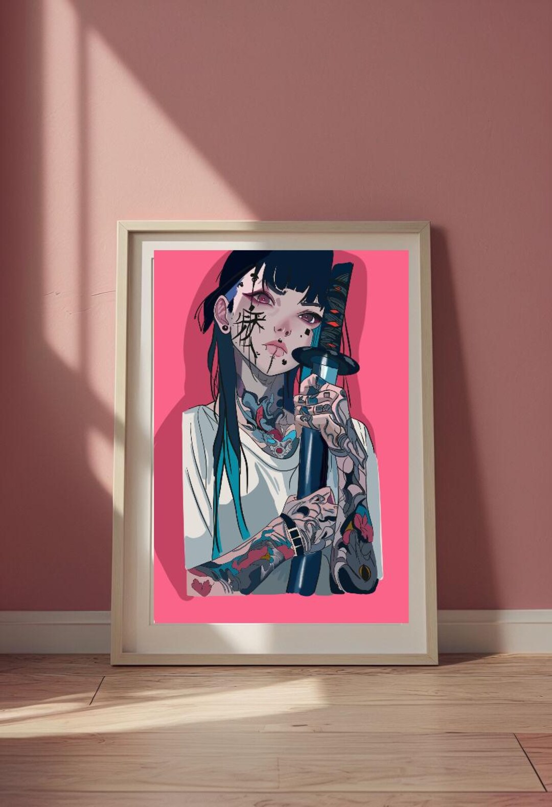 Modern Digital Art Poster - Add a Pop of Creativity To - Etsy