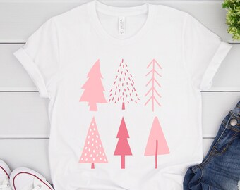 Pink Pine Tree Shirt - Etsy