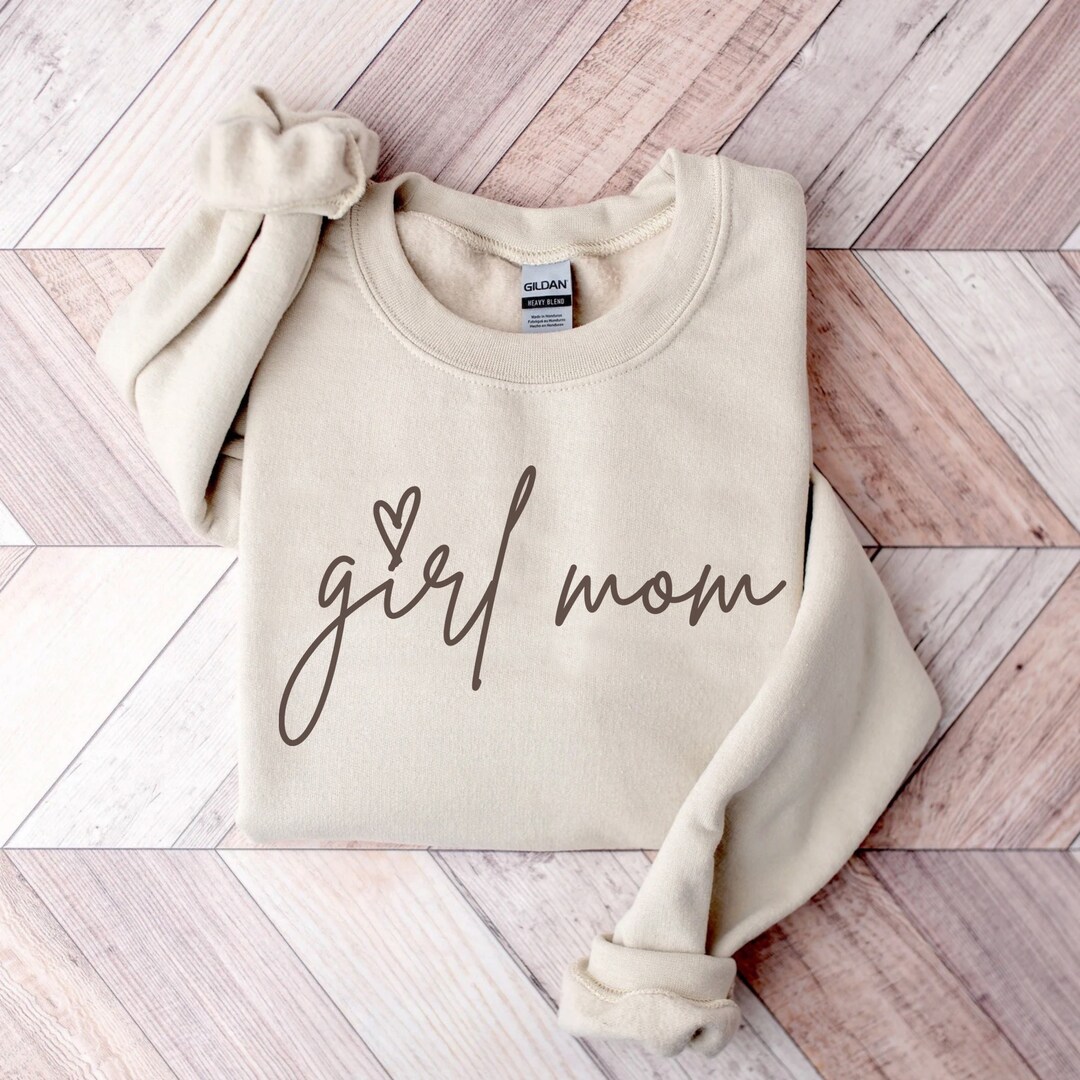 Girl Mom Sweater, Mama Sweatshirt, Retro Mama Sweater, Boho Mama ...