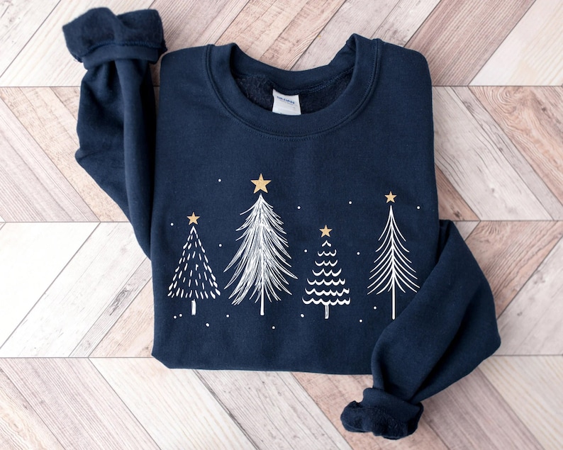 Christmas Tree Sweater Christmas Trees Christmas Sweater - Etsy