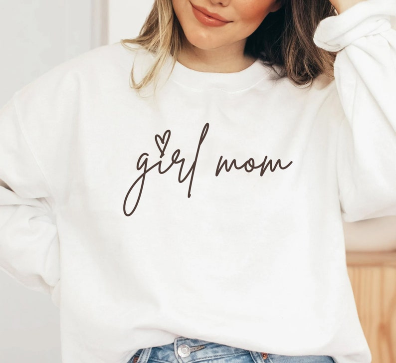 Girl Mom Sweater, Mama Sweatshirt, Retro Mama Sweater, Boho Mama ...