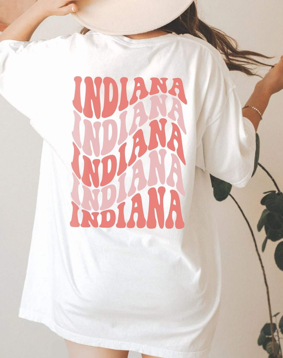 Retro Indiana Shirt, Groovy Indiana T-shirt, Indiana Vintage Wavy ...
