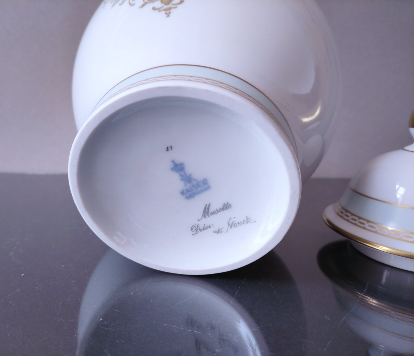 Kaiser Porcelain Porcelain Vase Lidded Vase Design K Nossek - Etsy