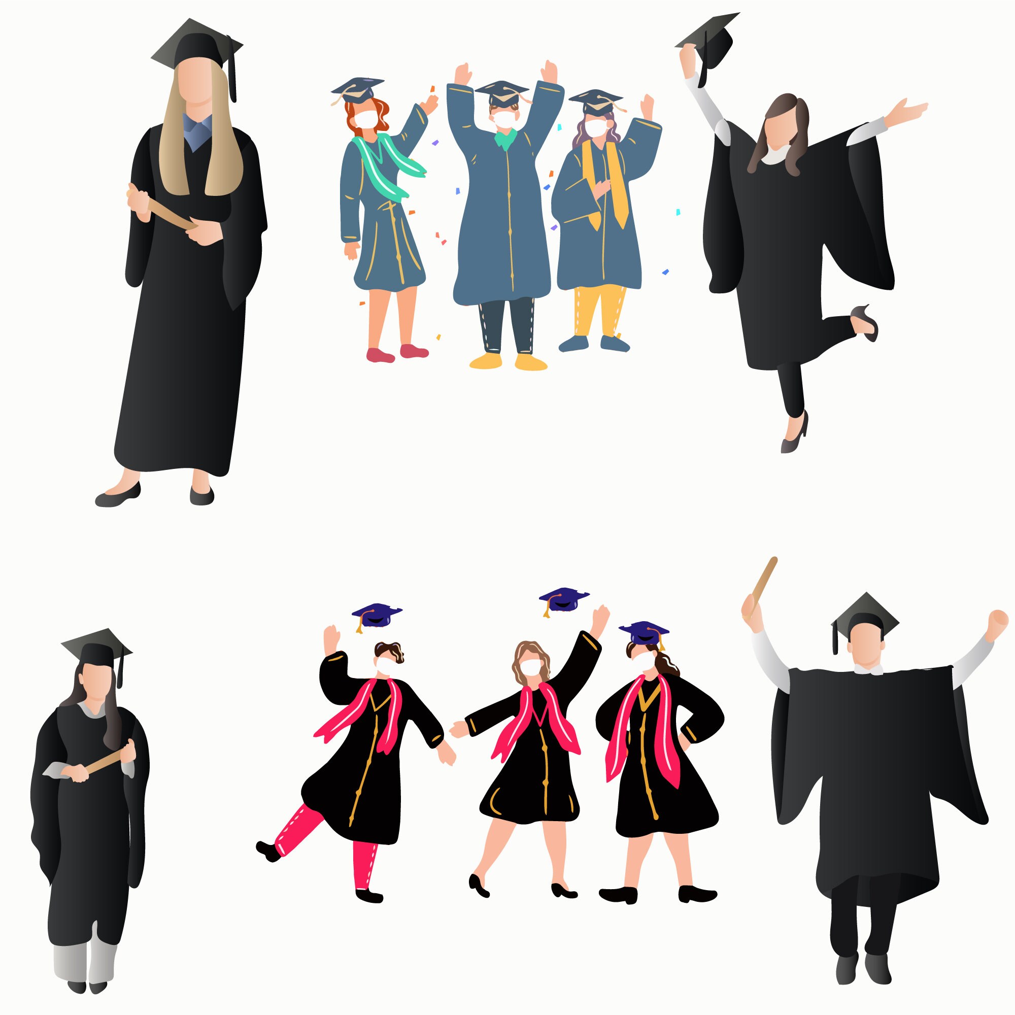 Clip Art Degree Graduates