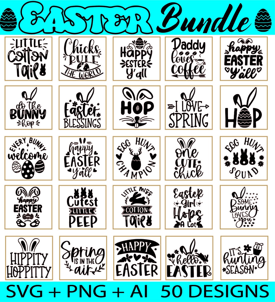 Easter Svg Quote Bundle, Easter Quotes Svg Bundle, Easter Bible Quote ...