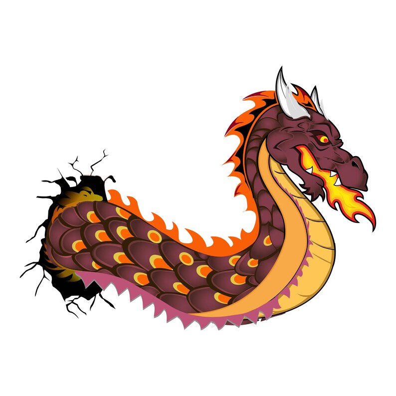 Watercolor Dragons Clipart Cute Dragon PNG Set Nursery Wall - Etsy