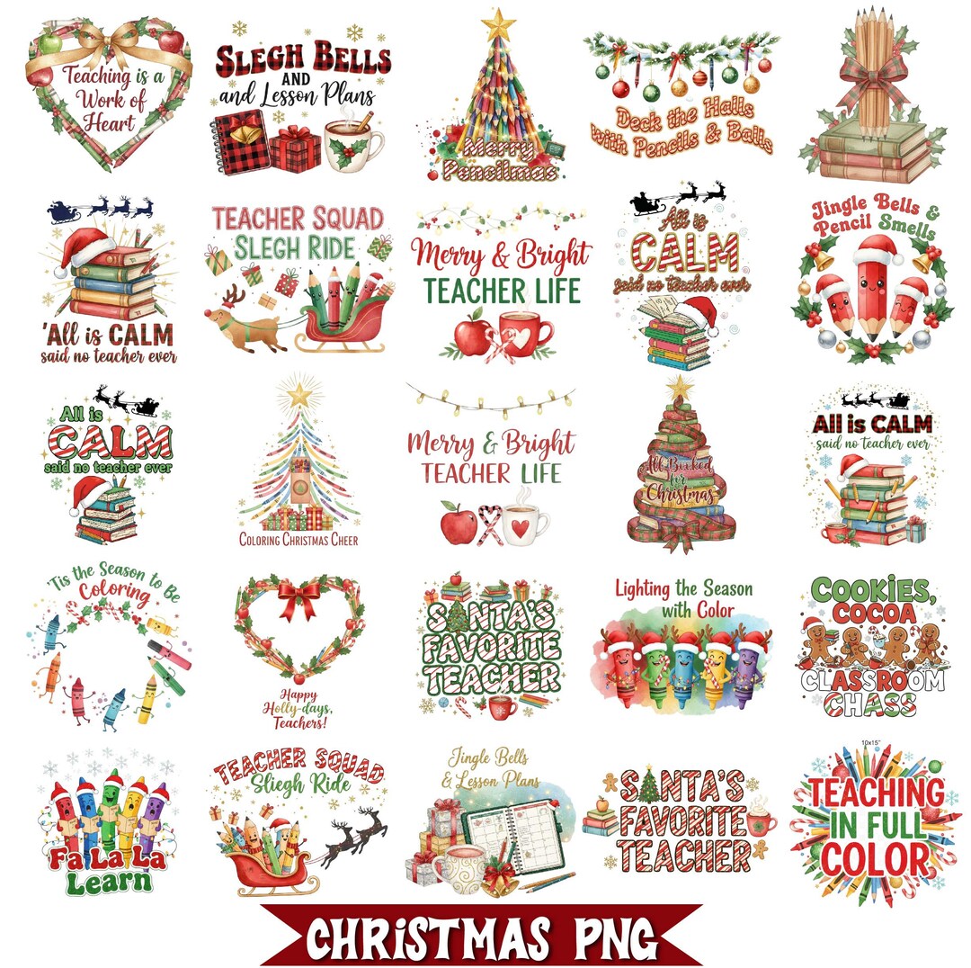Teacher and Student Christmas Png | Santa’s Favorite Teacher ...