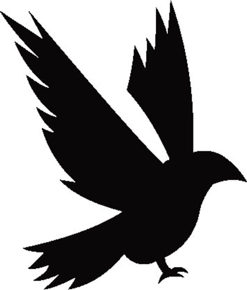 Crow SVG Bundle Black Crow Silhouette Dark Crow Bird - Etsy