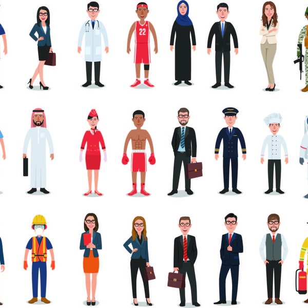 Community Helpers Clipart - Etsy