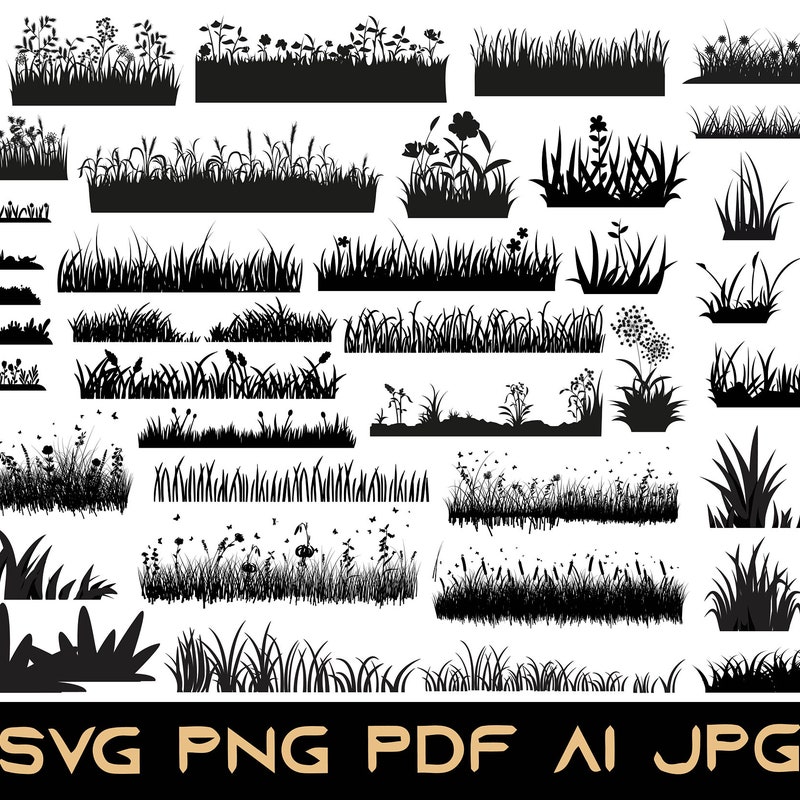 Grass Svg - Etsy