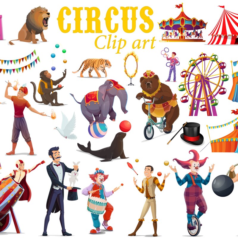 Circus Characters - Etsy