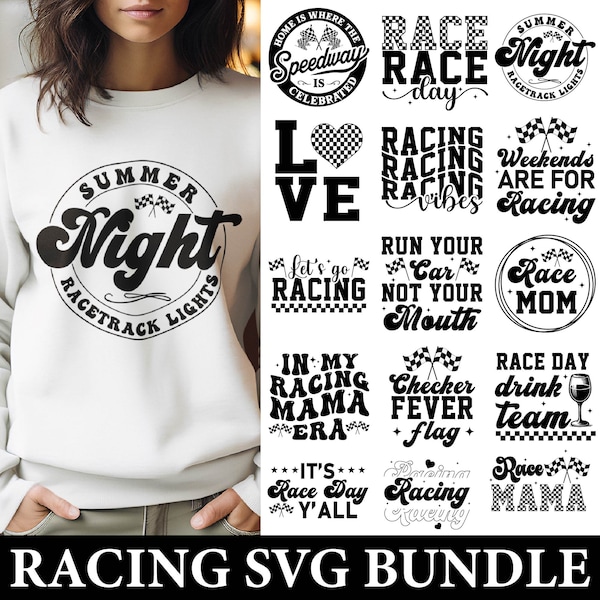 Car Racing Svg - Etsy