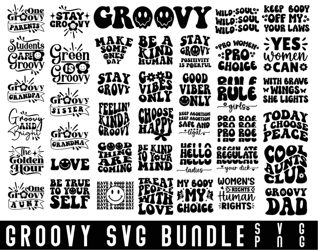 Groovy Retro Svg Bundle Groovy Png Svg Bundle Groovy Svg Bundle Boho