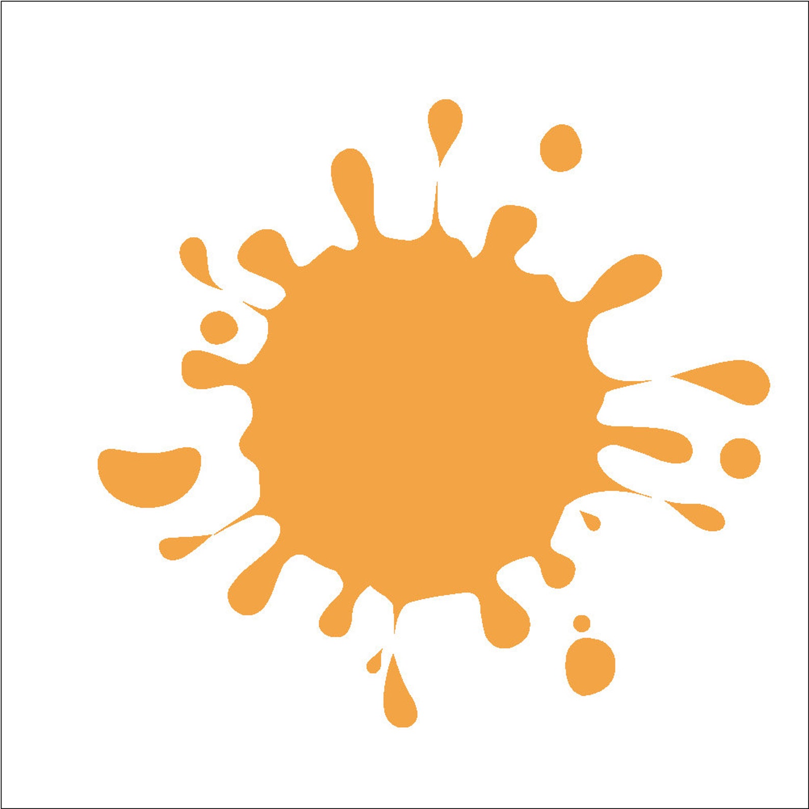 Paint Splatter SVG Bundle: Ink Splats, Stroke Cut Files (digital ...