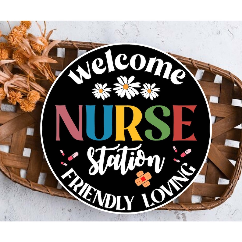 Nurse Office Welcome Sign SVG: Laser Cut Door Hanger Template - Etsy Canada