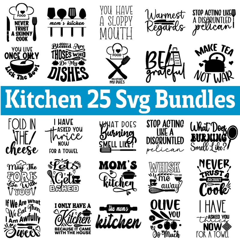 Kitchen Svg Bundle - Etsy