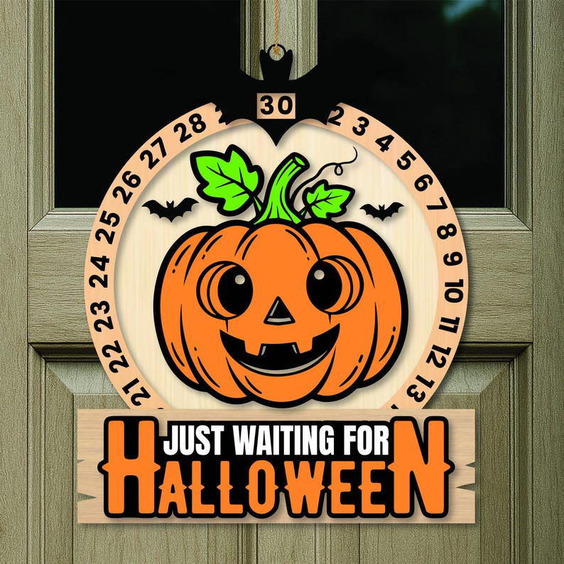 Halloween Countdown Calendar: SVG, Printable PDF, Laser Cut Files - Etsy
