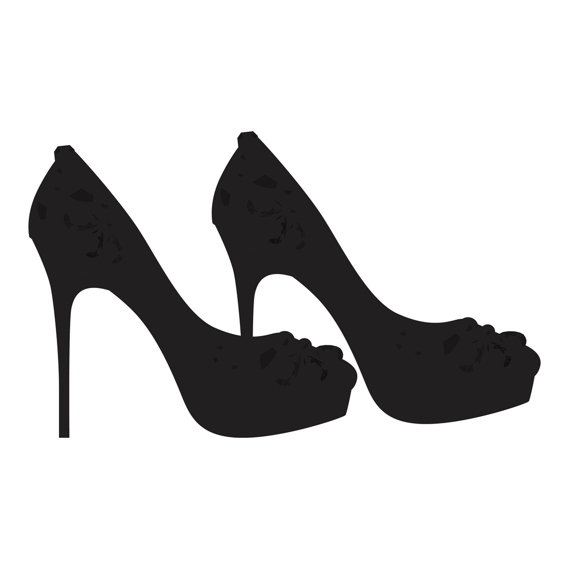 High Heel SVG Women Shoes Silhouette Stiletto Heels SVG - Etsy
