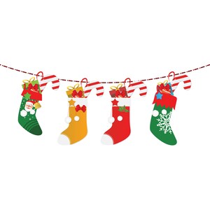 Christmas Digital Stocking Clipart, Winter Holiday Socks SVG ...