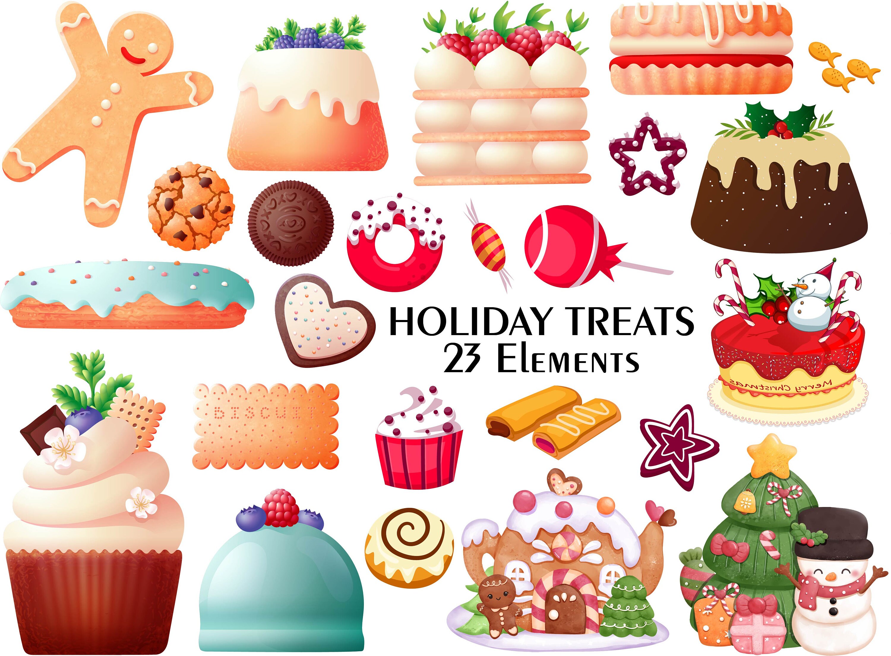 Holiday Dessert Clip Art