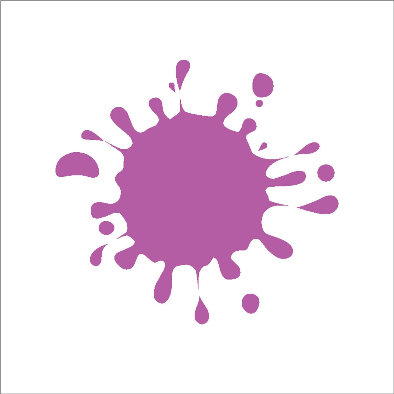 Paint Splatter SVG Bundle: Ink Splats, Stroke Cut Files (digital ...