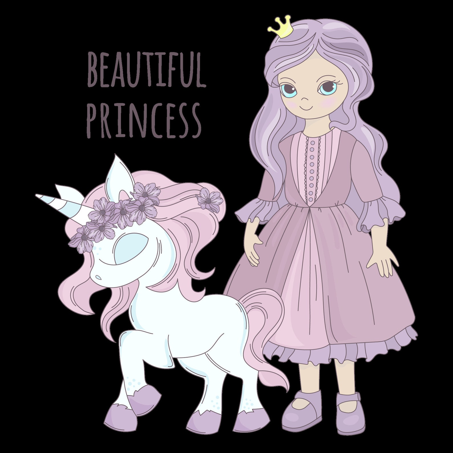 Unicorn Friend Clipart Unicorn Graphics INSTANT DOWNLOAD | Etsy