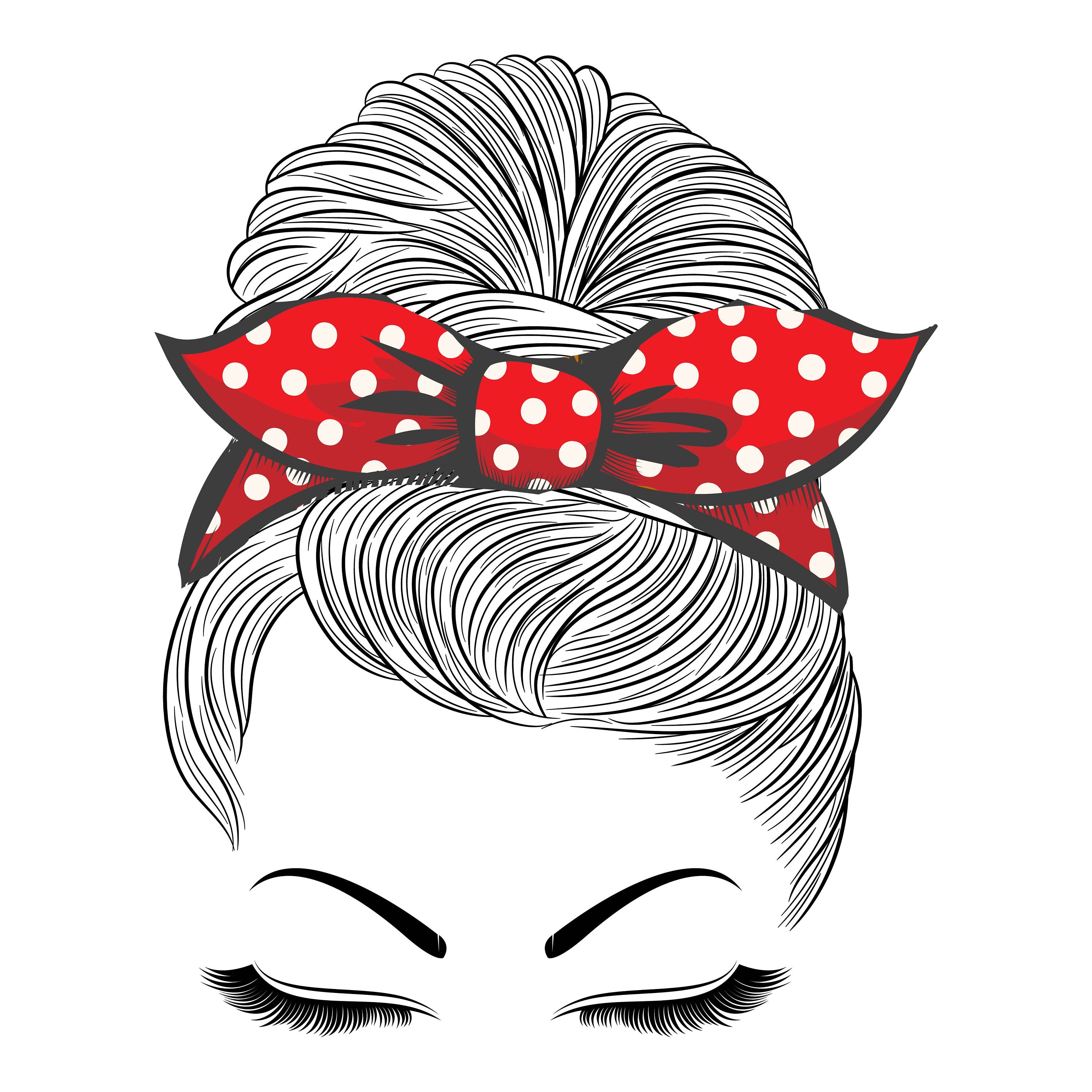 Messy Bun Svg Bundle Mom Life Bundle Messy Bun With Glasses Etsy