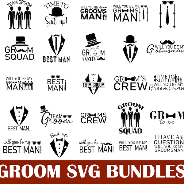Groom Svg - Etsy