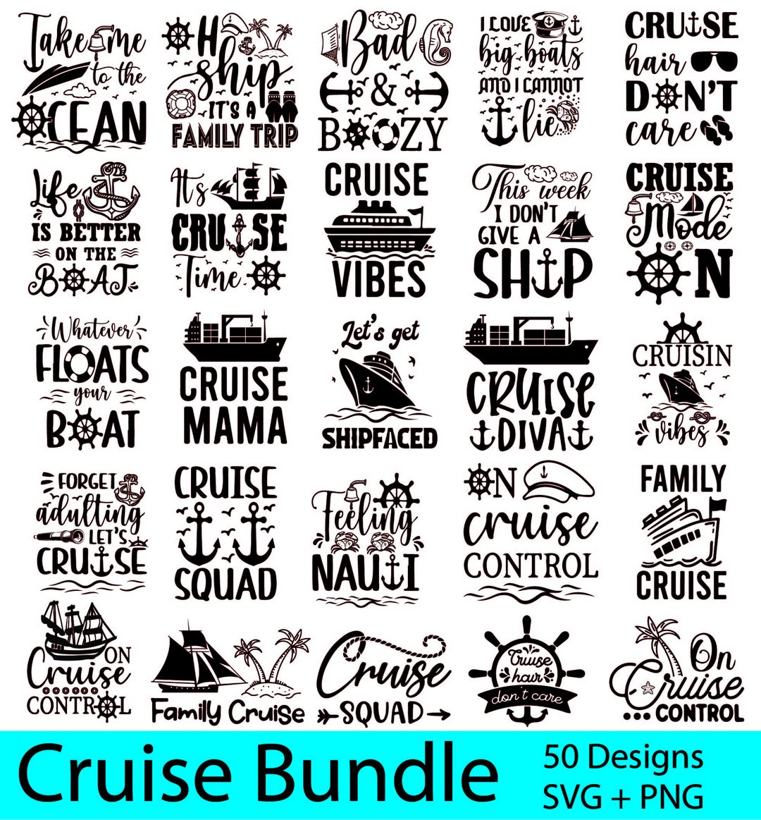 Cruise Ship Svg, Cruise Svg Bundle, Cruise Vacation, Cruise Squad Svg ...