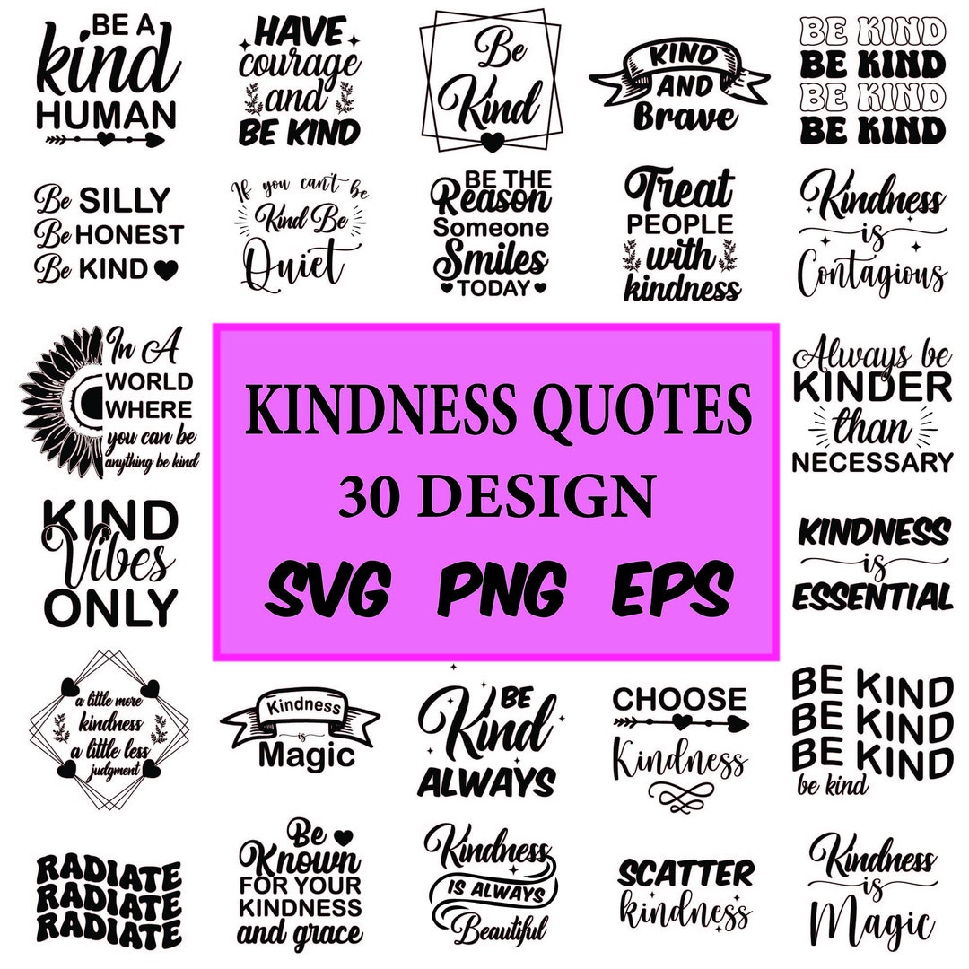 Bee Kind Svg Bundle, Kindness Svg Bundle, Be Kind Svg Bundle, Positive ...