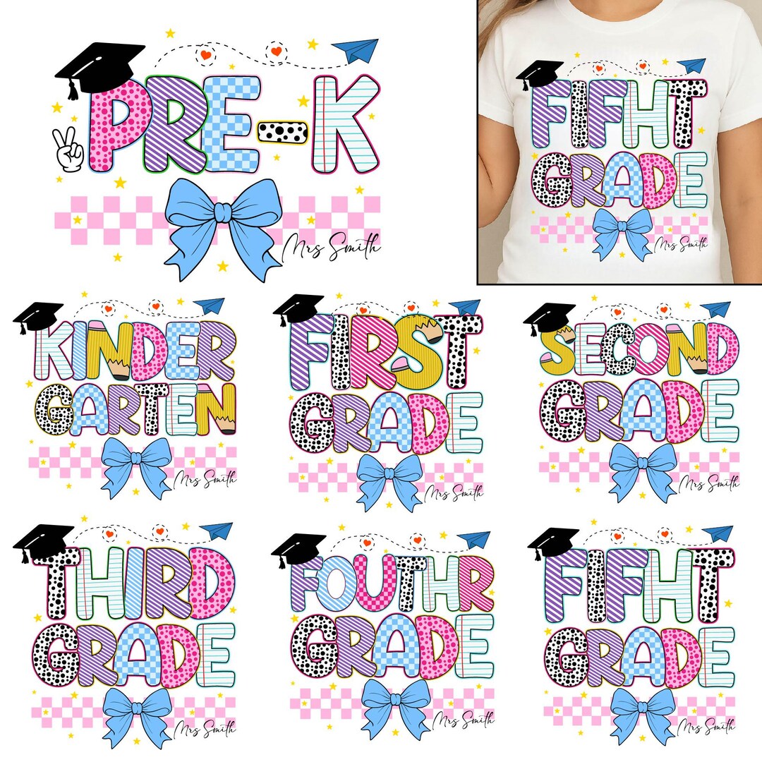 First Second Third Grade Png Bundle, Kindergarten Png, School Bundle ...