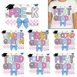 First Second Third Grade Png Bundle, Kindergarten Png, School Bundle ...