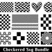 Checkered Pattern SVG Bundle: Clipart, Checkerboard Designs (digital ...