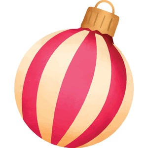 Christmas Ornaments Clipart Set, Christmas Bauble Ornaments SVG ...