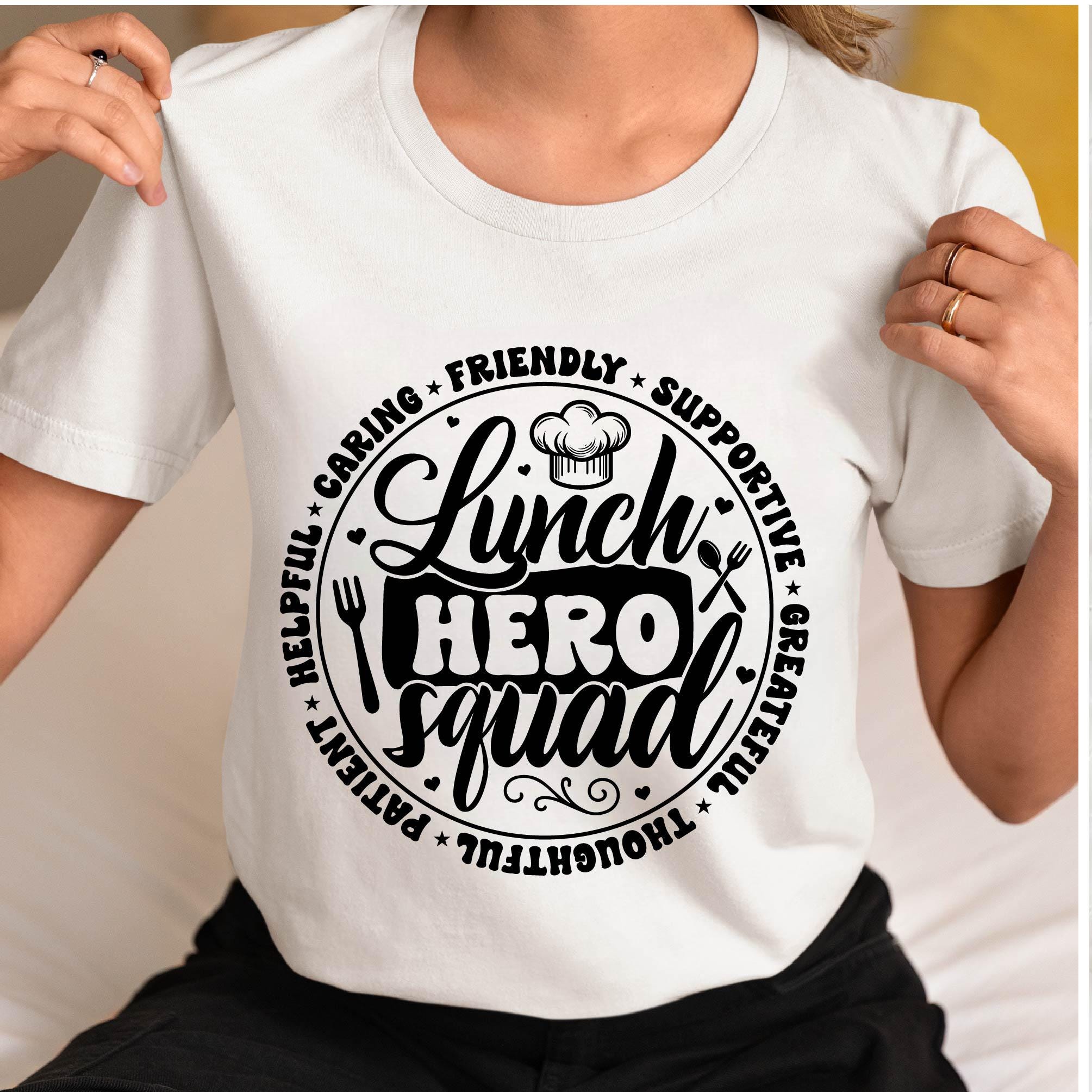 Funny Lunch Lady Squad PNG: School Cafeteria Hero Design (digital ...