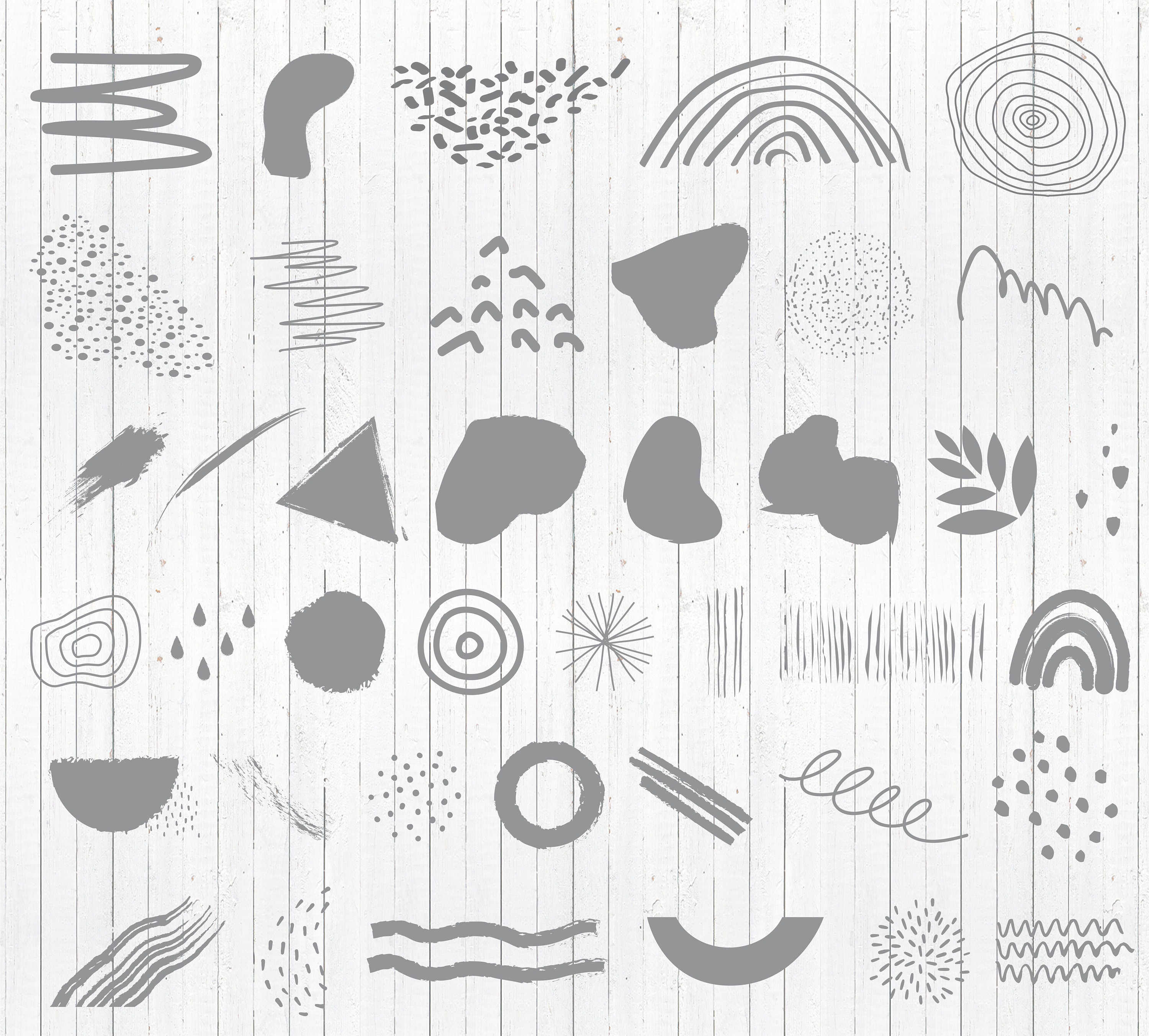 Abstract Svg Bundle Boho Svg Abstract Flowers Minimalist - Etsy