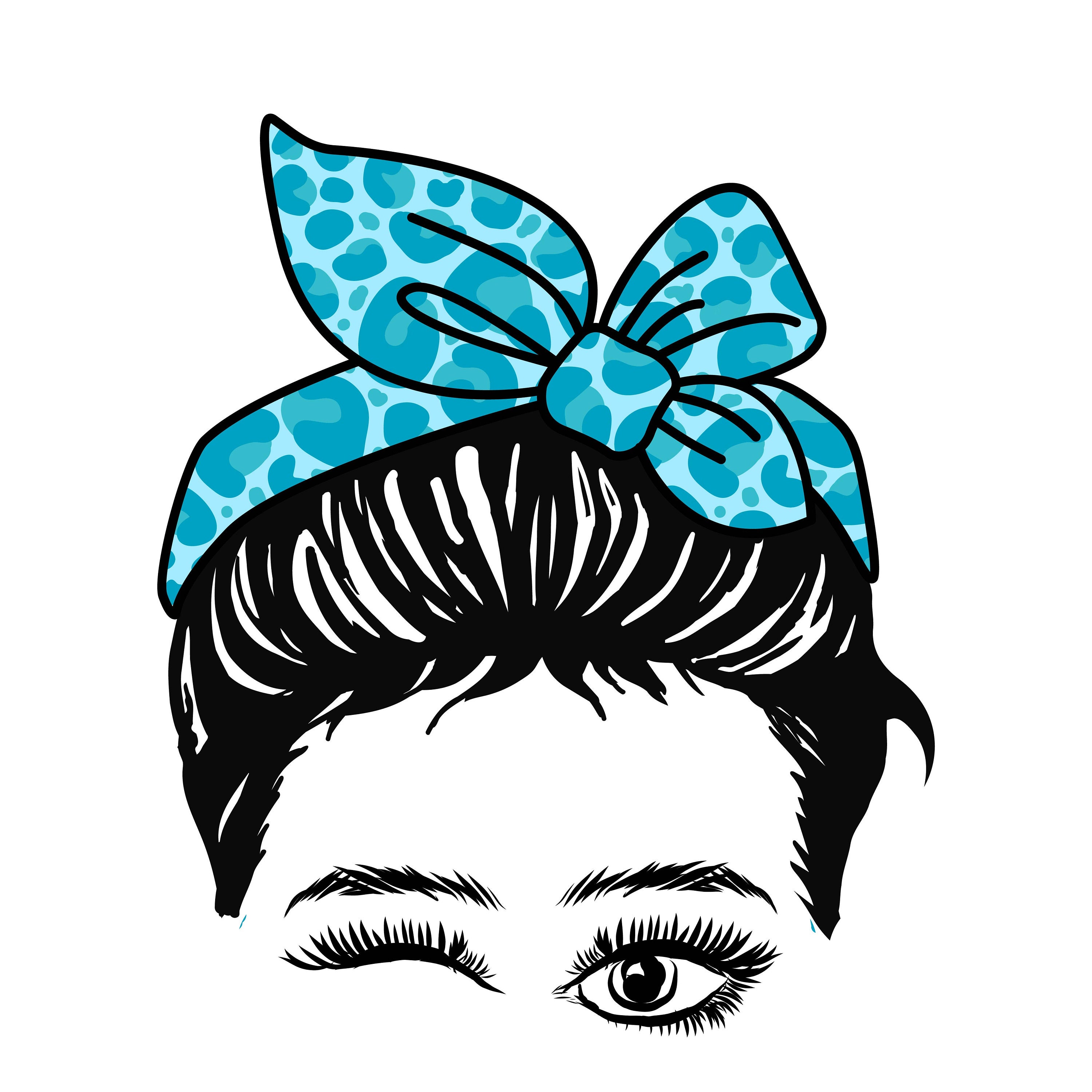 Messy Bun SVG Bundle Mom Life Bundle Messy Bun With Glasses - Etsy