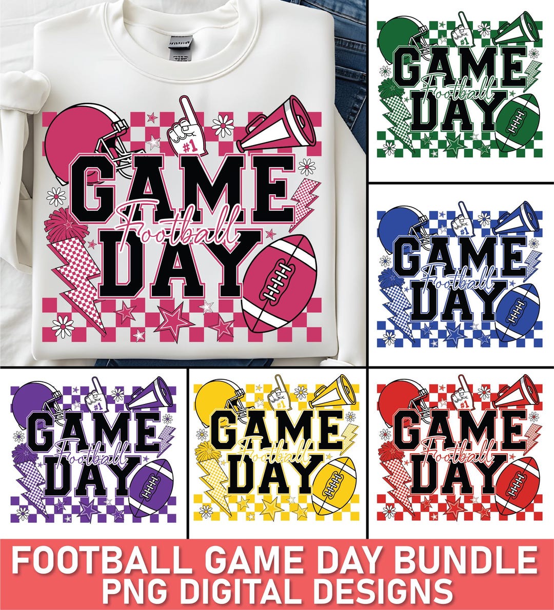 Football SVG Bundle: Game Day Designs for Cricut, Silhouette - Etsy