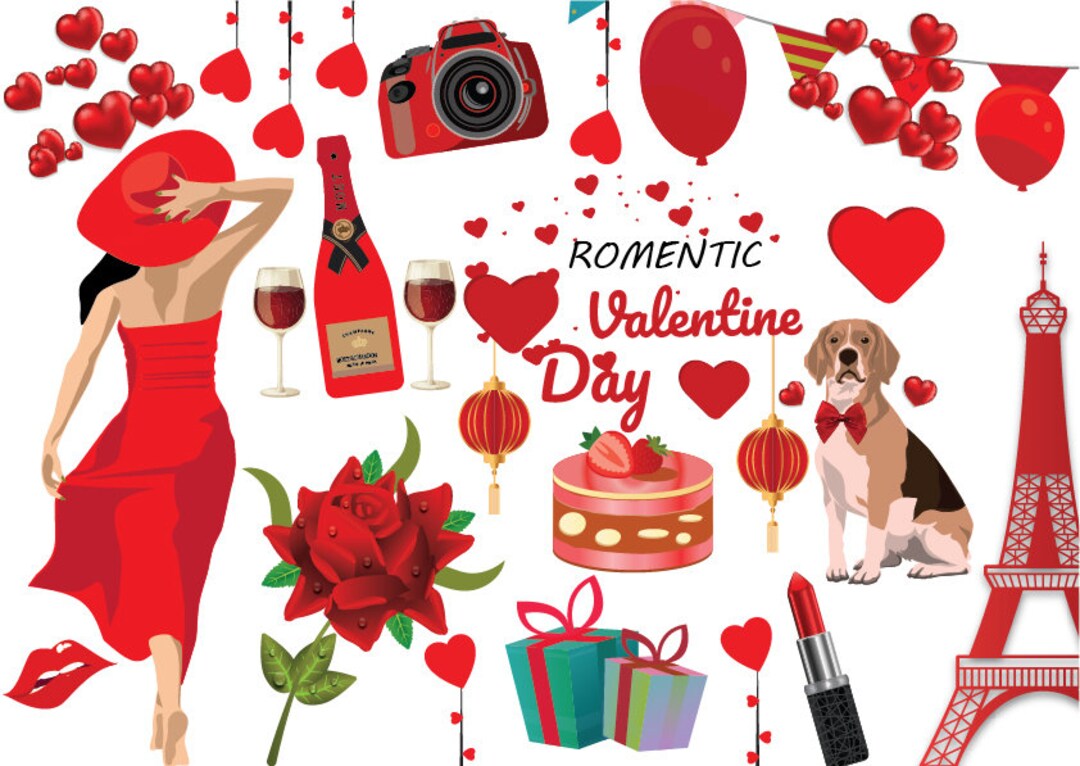 Valentine Day SVG, Love Paris Clipart, Boyfriend Girlfriend Love Couple ...